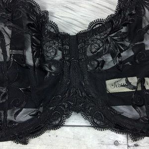Soma | Intimates & Sleepwear | Soma Sexy Sheer Black Lace Bra 4d ...